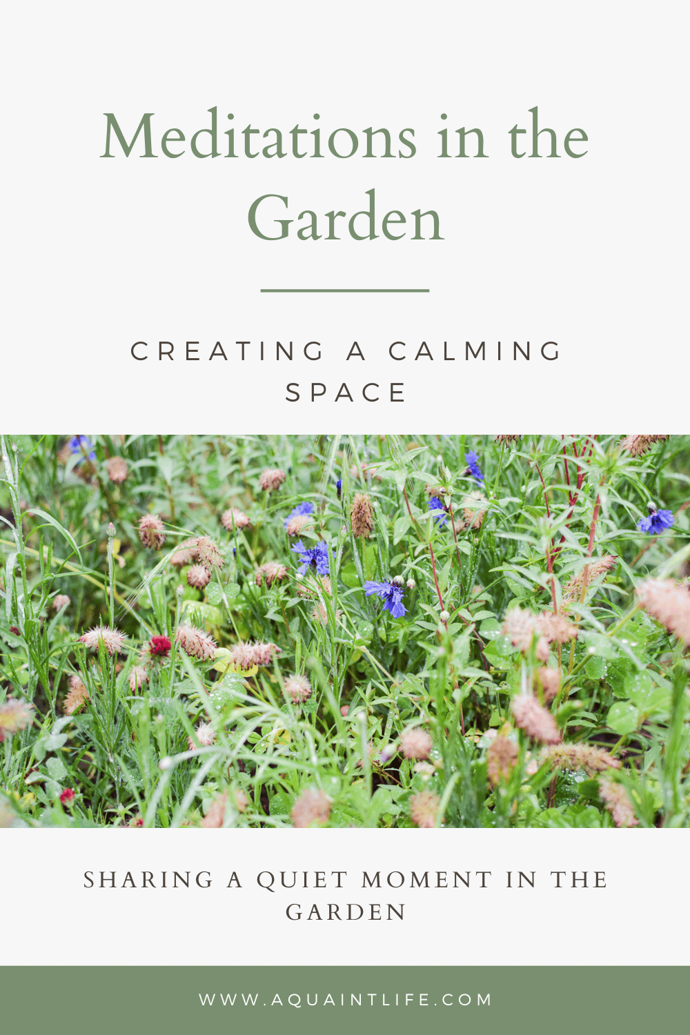 Meditations in the Garden [Creating A Calm Space] - A Quaint Life
