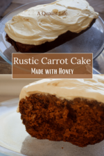 Rustic Carrot Loaf Cake (Made with Honey)