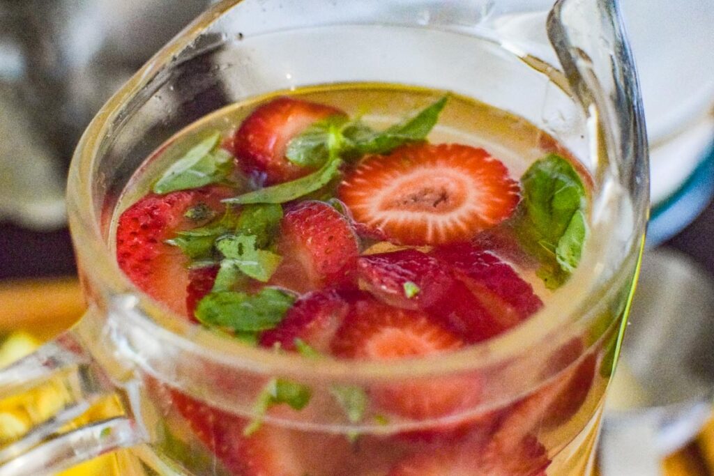 Strawberry Basil Lemonade - A Quaint Life Summer Eating
