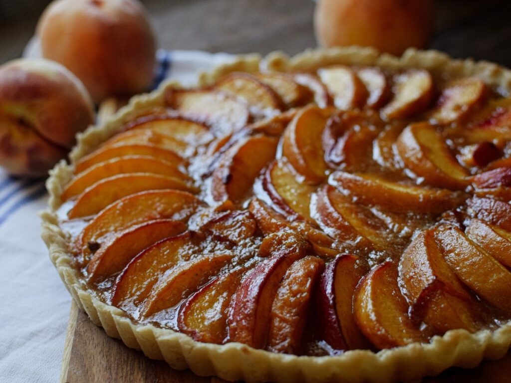 Fresh Peach Tart Recipe - A Quaint Life