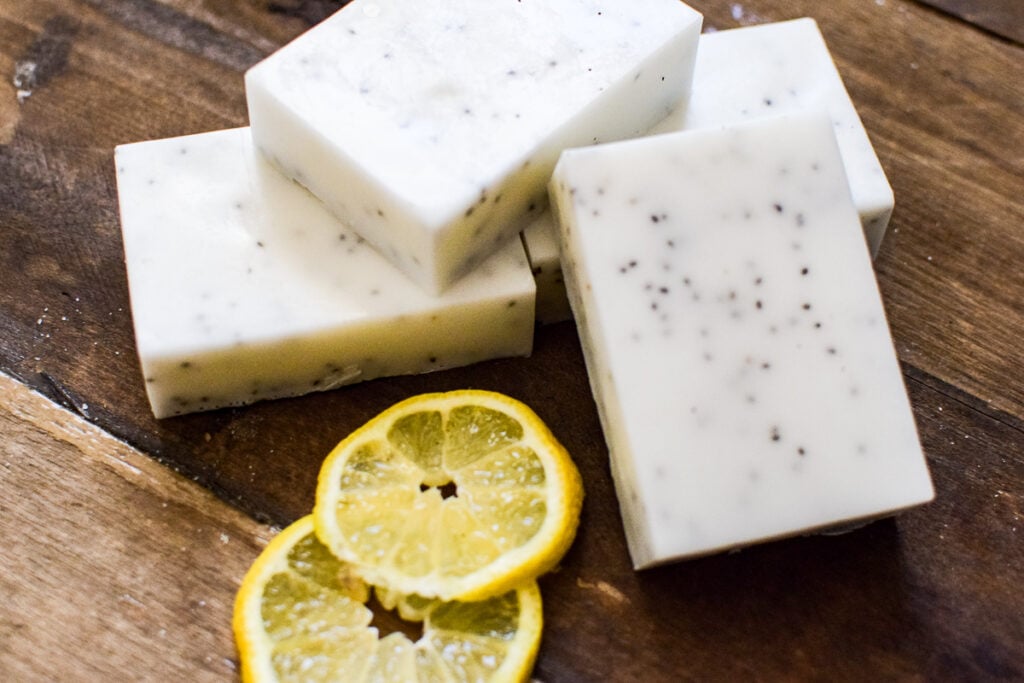 Lemon Chia Shea Butter Soap Bars - A Quaint Life