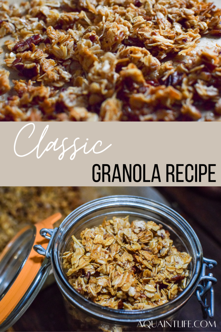 Classic Granola Recipe | No Sugar - A Quaint Life