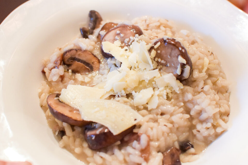 One Pot Bacon and Mushroom Risotto - A Quaint Life