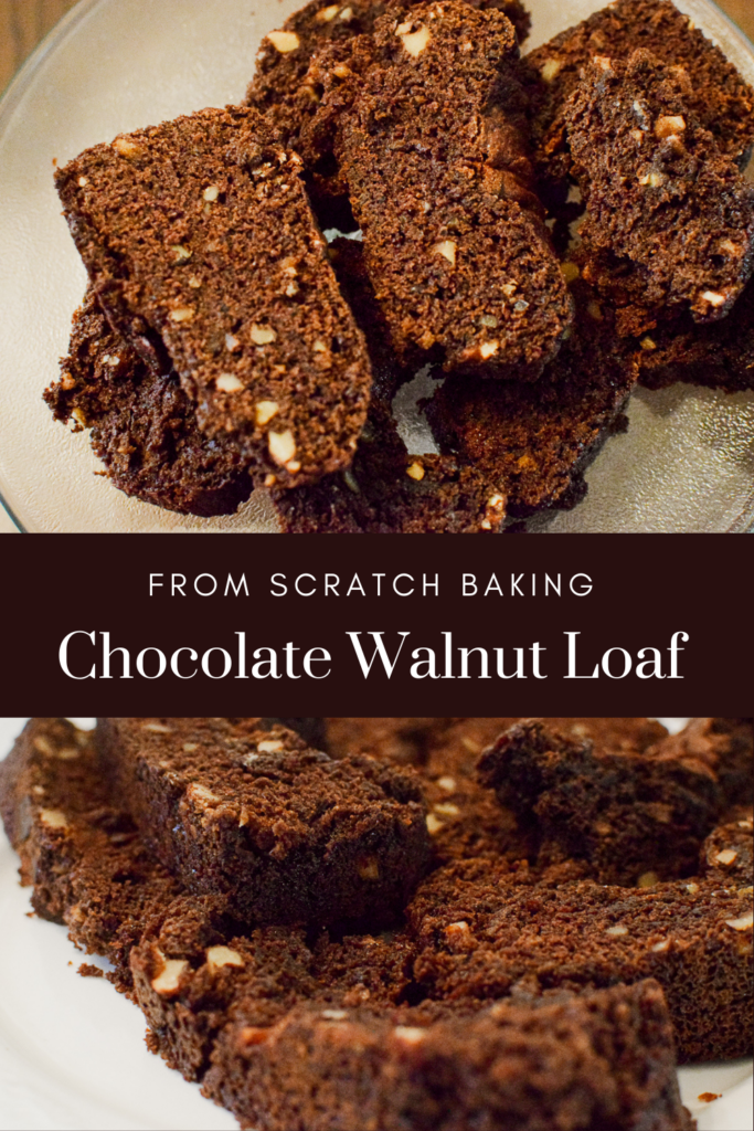 Chocolate Walnut Loaf Cake - A Quaint Life