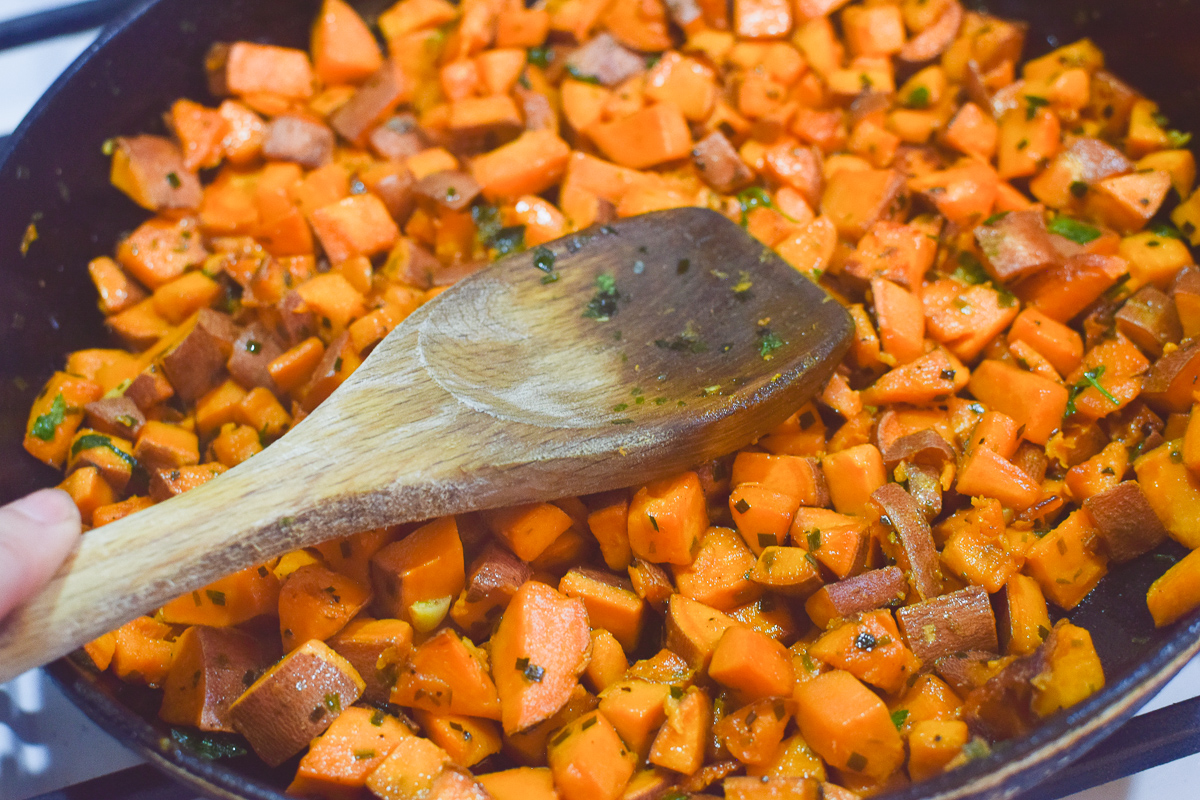 Sweet Potato Hash Recipe - A Quaint Life from scratch cooking