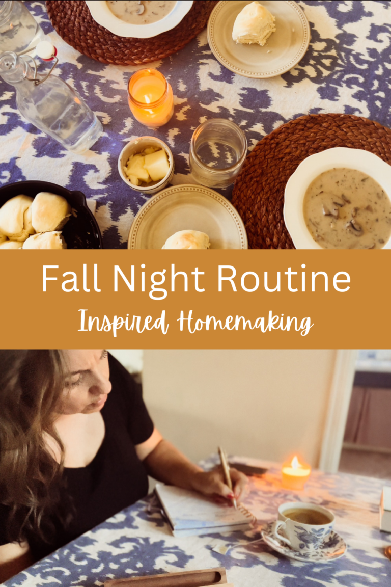 Fall Night Routine - A Quaint Life
