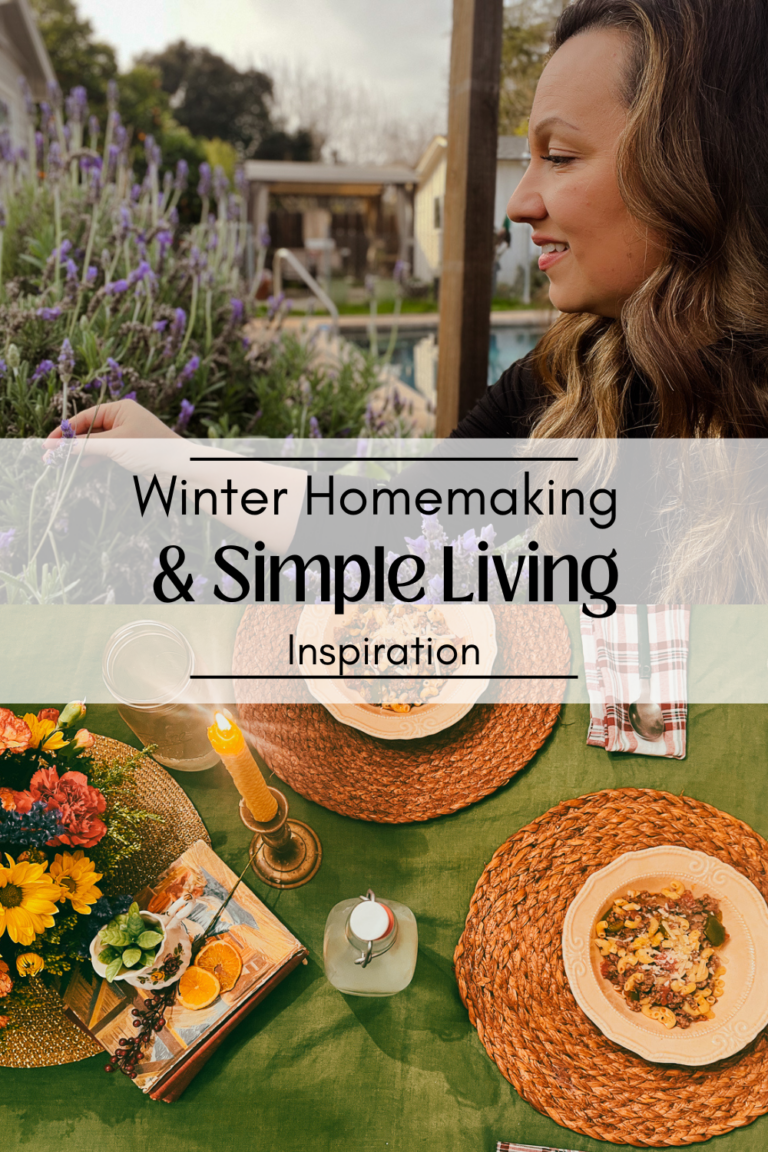 Winter Homemaking | Slow Living - A Quaint Life