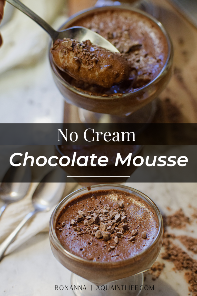 No Cream Chocolate Mousse - A Quaint Life