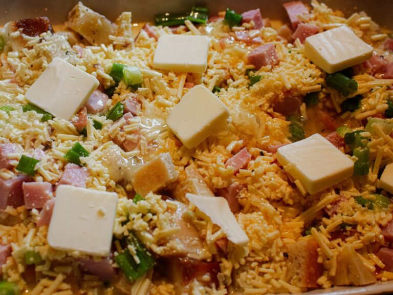 Easy Ham and Cheese Strata Breakfast Casserole - A Quaint Life
