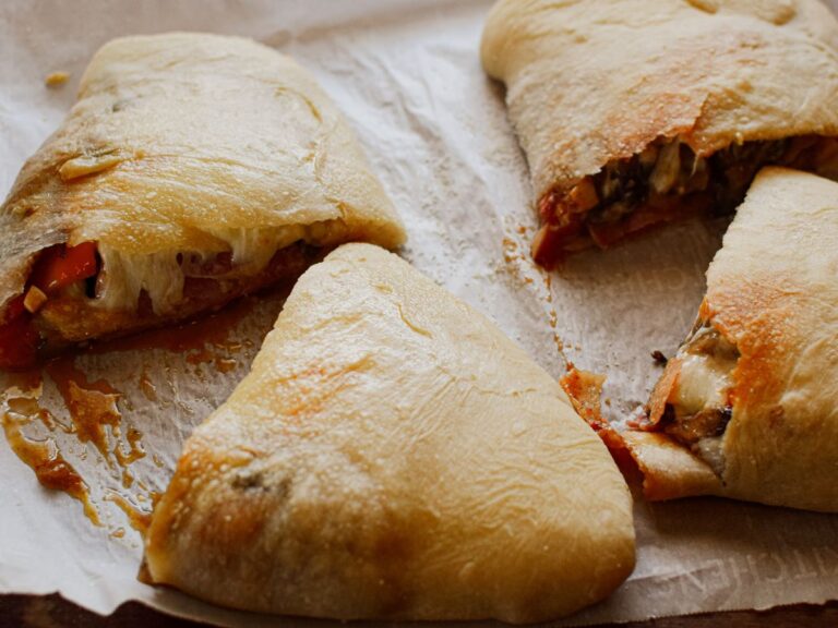 Homemade Sourdough Calzones (Dough Recipe) - A Quaint Life