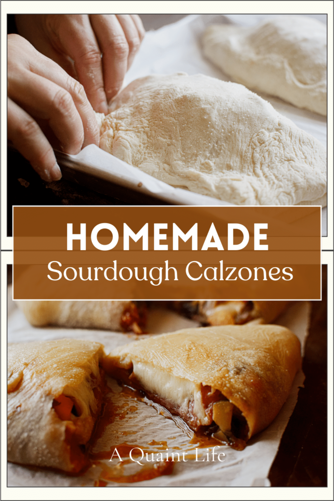 Homemade Sourdough Calzones (Dough Recipe) - A Quaint Life
