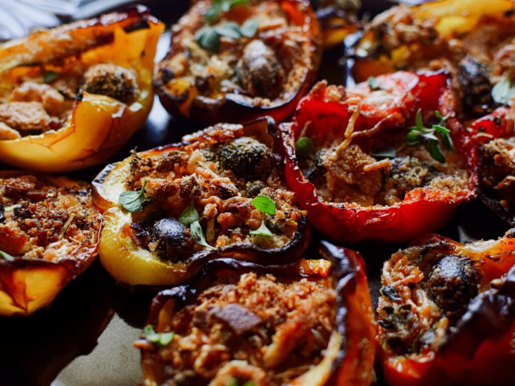Easy Italian Oven Roasted Bell Peppers - A Quaint Life