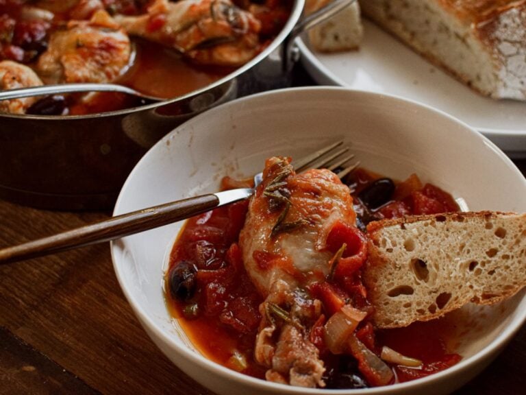 One Pan Sicilian Chicken with Olives and Capers - A Quaint Life