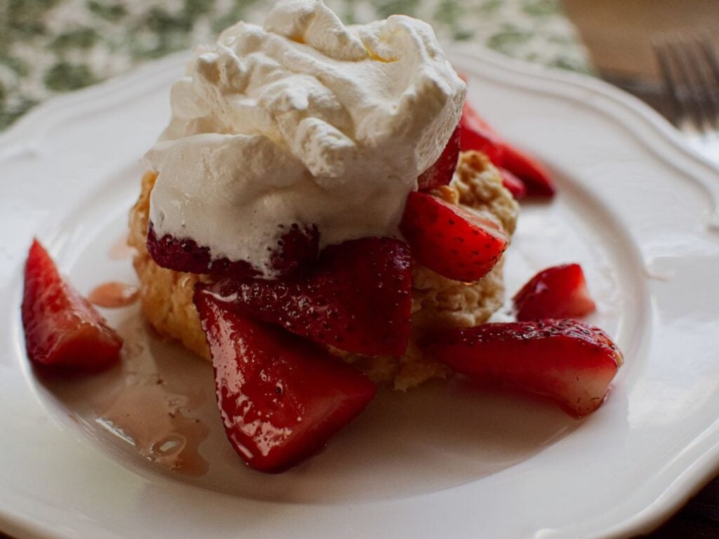 Delicious Sourdough Strawberry Shortcake Recipe - A Quaint Life