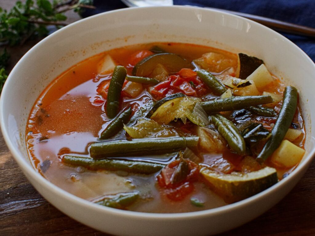 One-Pot Italian String Bean Minestra (Vegan Friendly) - A Quaint Life